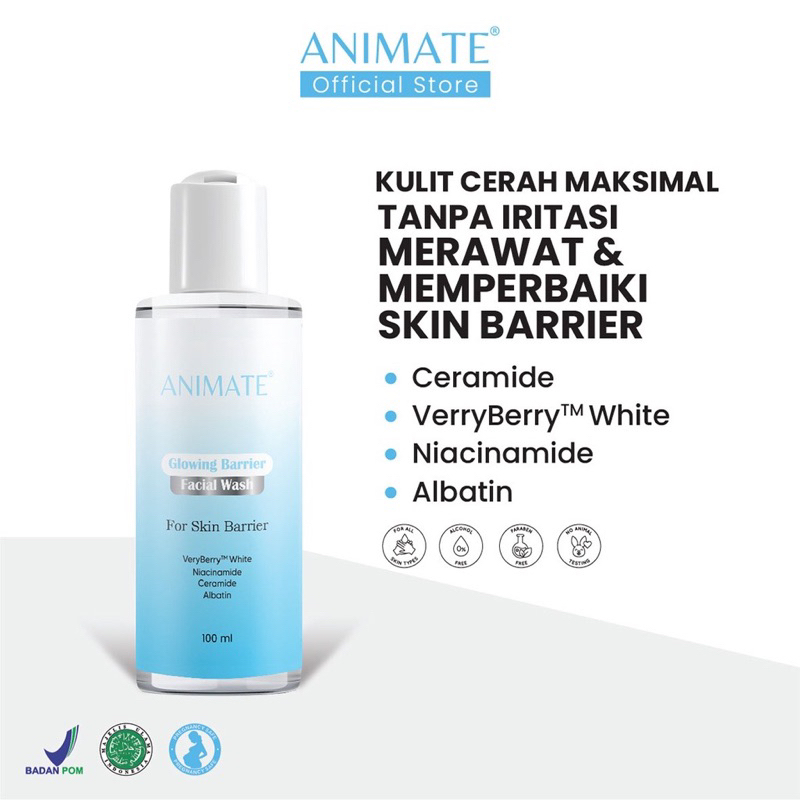 Animate Glowing Barrier Facial Wash 100 ml Original | Lazada Indonesia