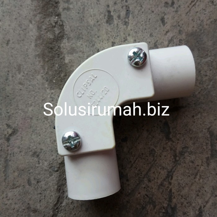 KNEE CONDUIT 20MM CLIPSAL ELBOW BAUT PUTIH 20 mm PIPA KONDUIT LISTRIK ...