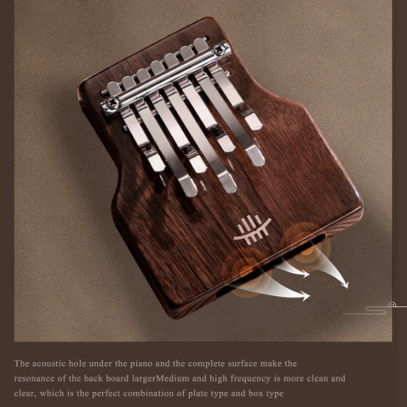 Hluru a Thumb Piano Mini Professional Chords Kalimba 7 Keys Note Tone ...
