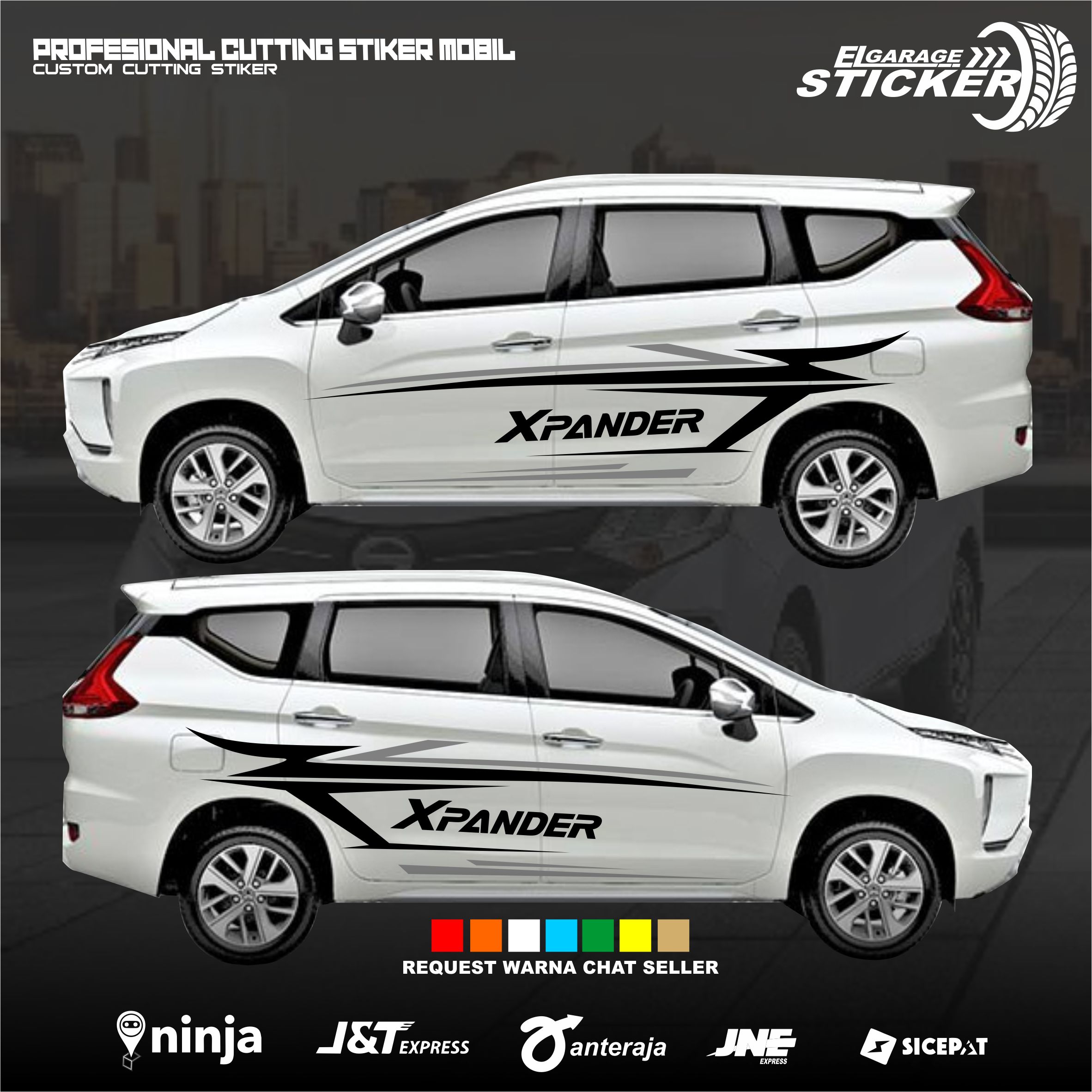 STIKER MOBIL XPANDER CUTTING STIKER MOBIL MITSUBISHI XPANDER | Lazada ...