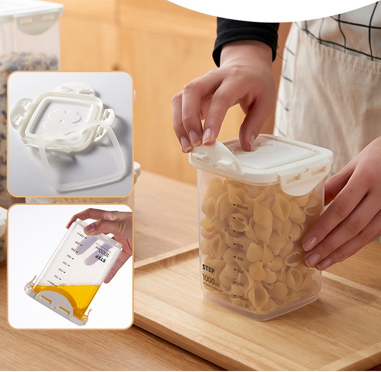 Kotak Makan Toples Kedap Udara Penyimpanan Sayur Buah Tepung Snack ...