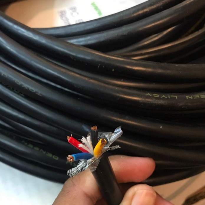 kabel load cell jembatan timbang /kabel isi 4warna harga/ meter Ukur 0 ...