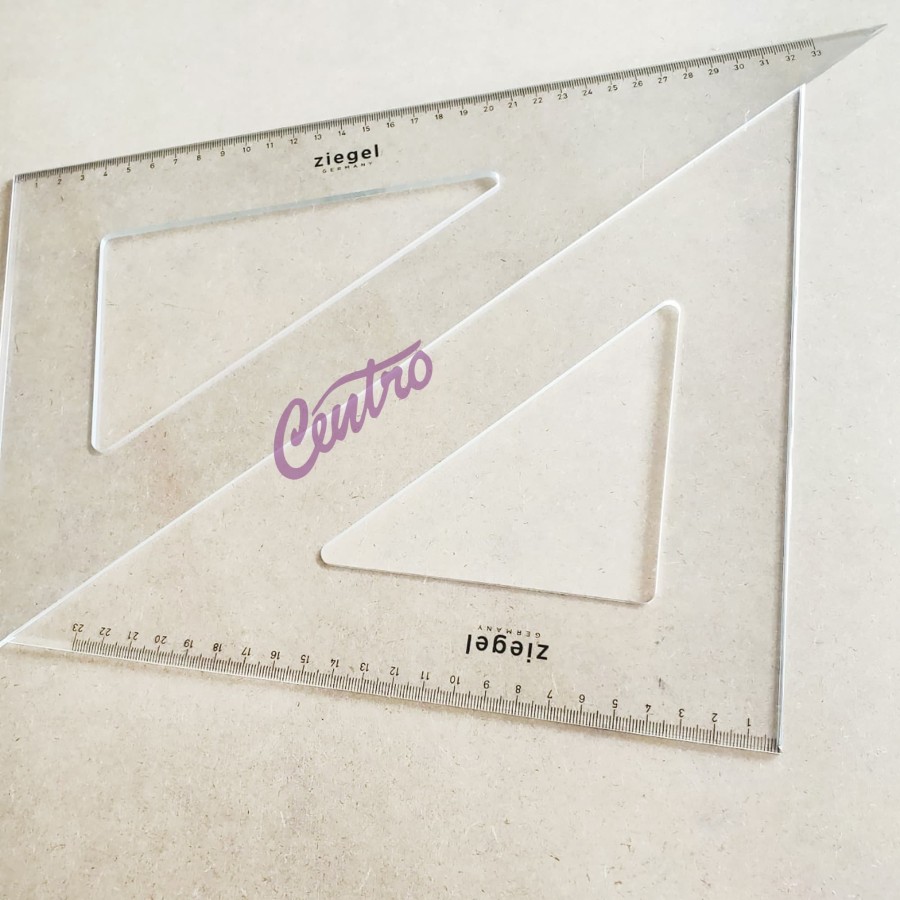 ROTRING ZIEGEL RULER / SEGITIGA BESAR NO 12 SET 23CM/33CM | Lazada ...