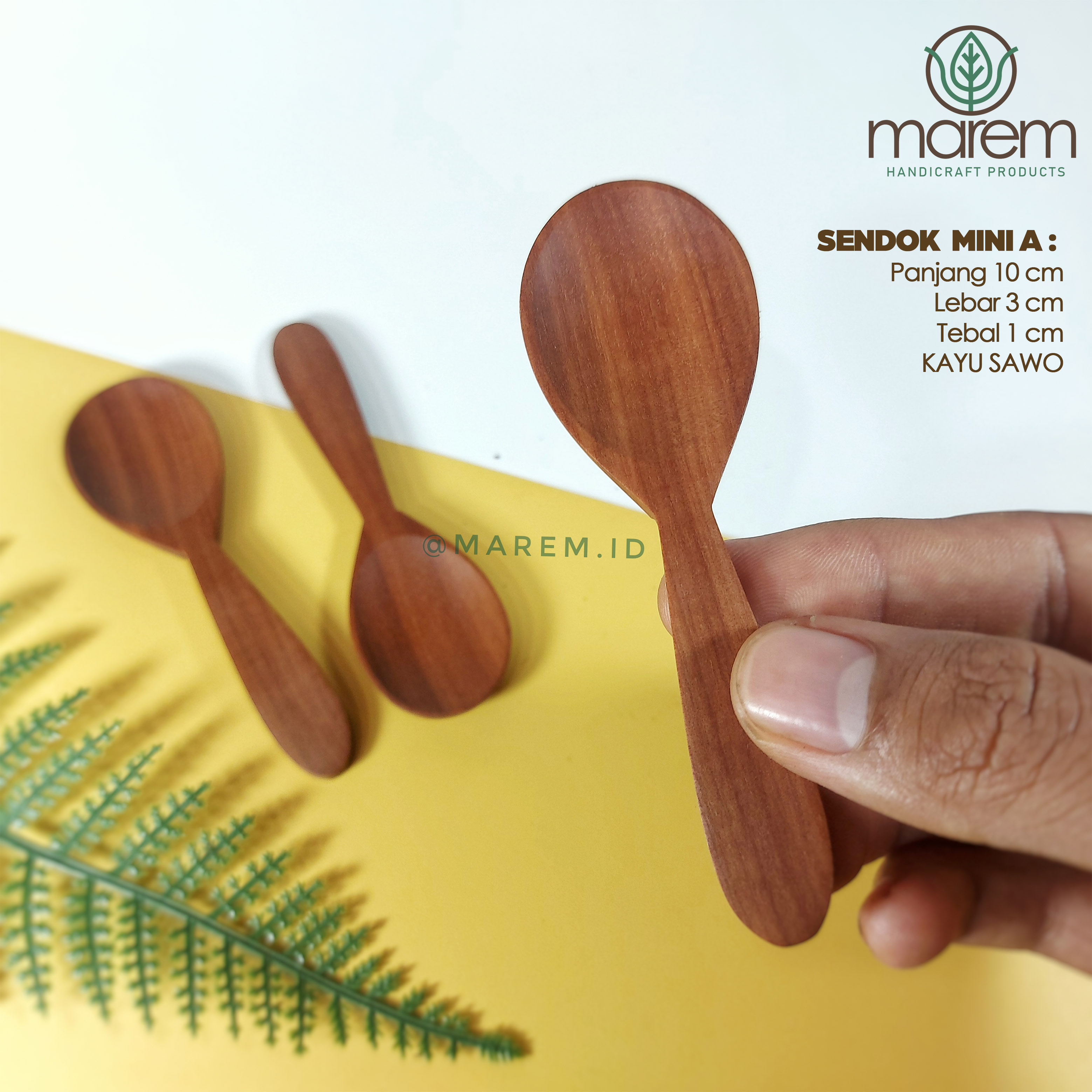 SENDOK PUDING KAYU | SENDOK ICE CREAM | SENDOK KAYU MINI A | Lazada ...