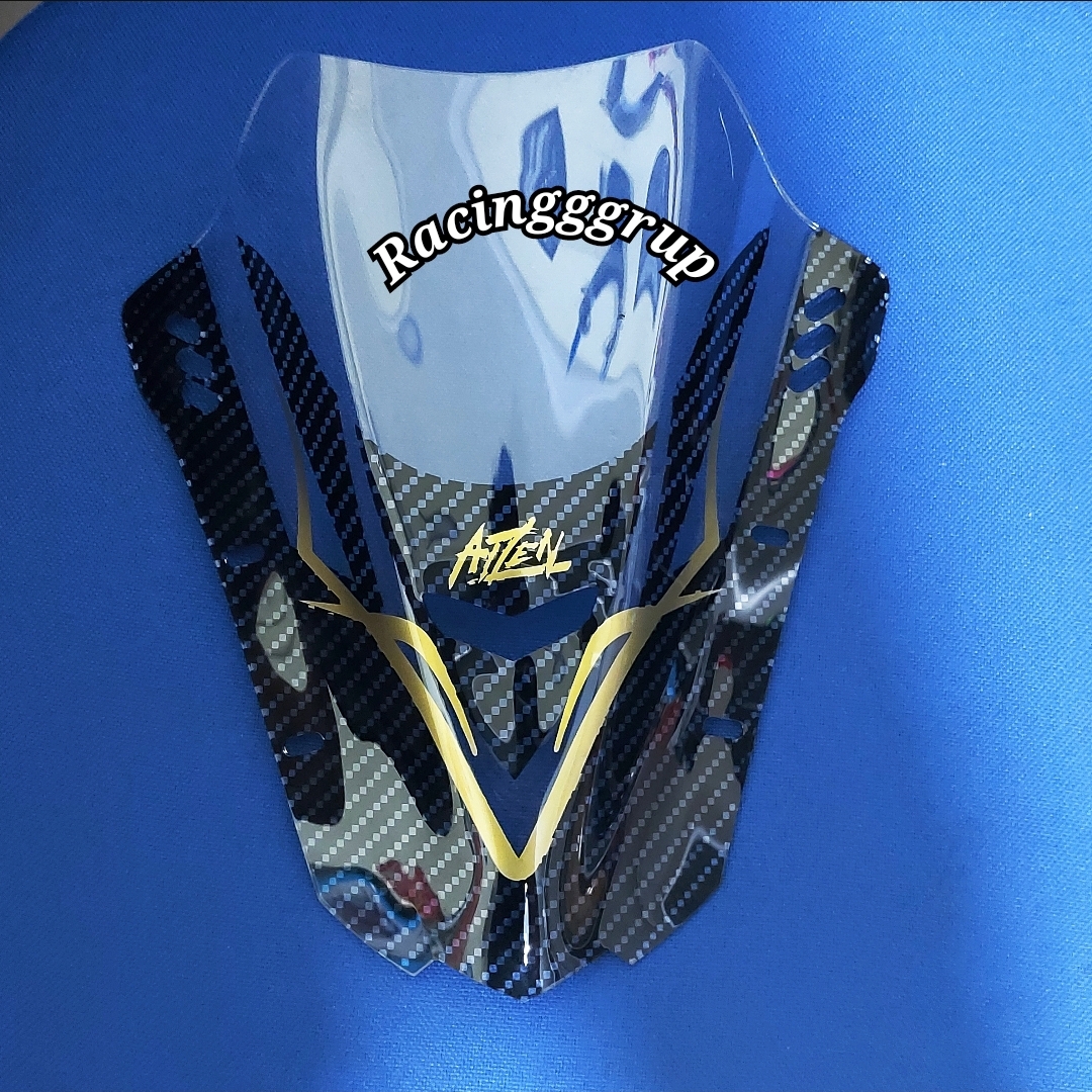 VISOR AEROX / WINDSHIELD / WINSIL YAMAHA AEROX 155 KARBON CARBON VISOR ...