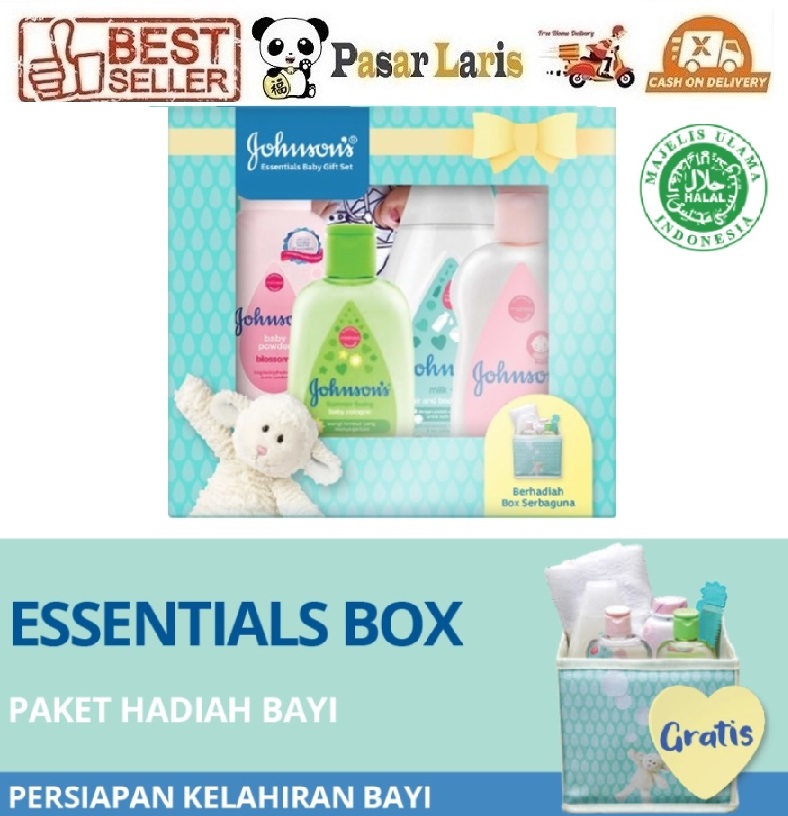 JOHNSONS ESSENTIAL BABY GIFT SET PREMIUM GIFT SET STARTER KIT BOX PAKET HADIAH KELAHIRAN BAYI ...