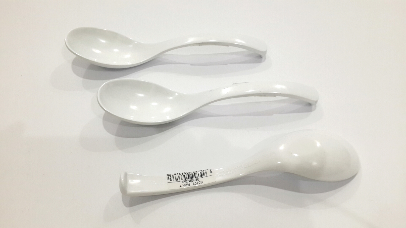 3 PCS SENDOK SUP S0707 MELAMIN PUTIH GOLDEN DRAGON FOOD GRADE ! SENDOK ...