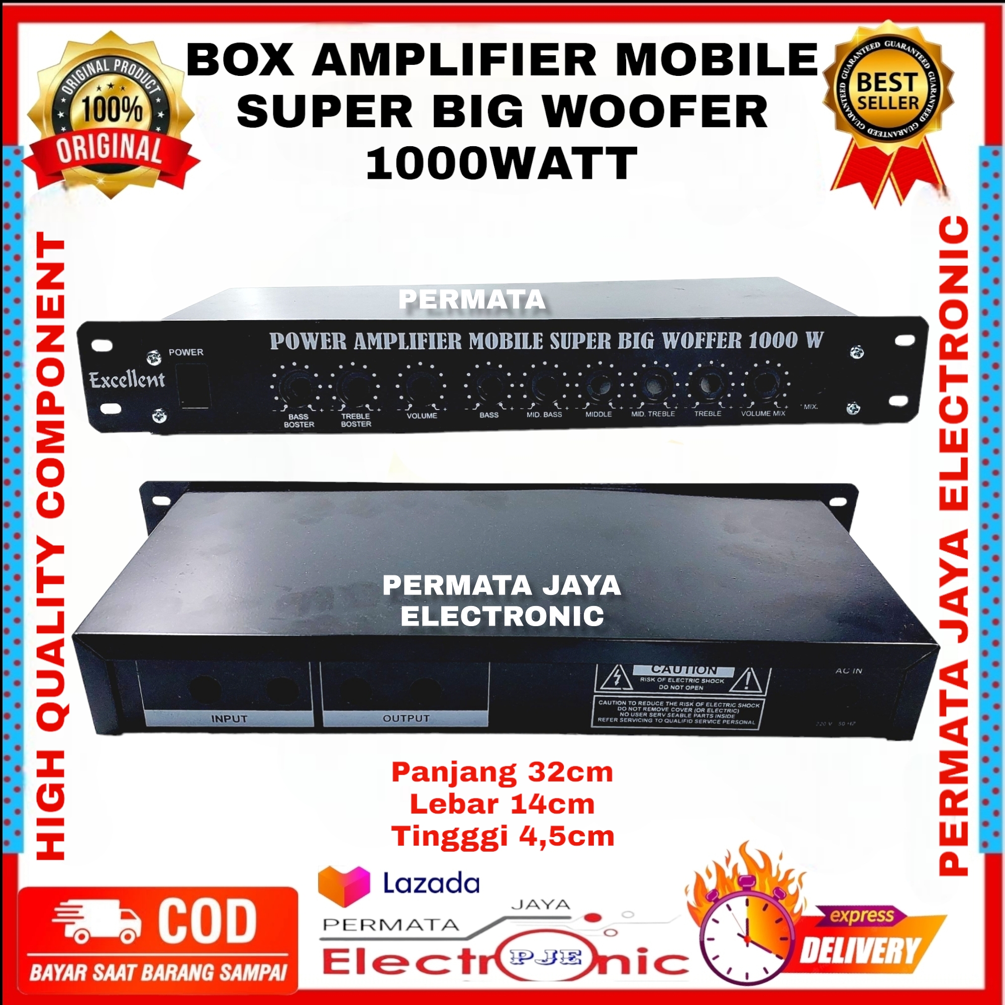 BOX AMPLIFIER MOBILE SUPER BIG WOOFER 1000WATT | Lazada Indonesia
