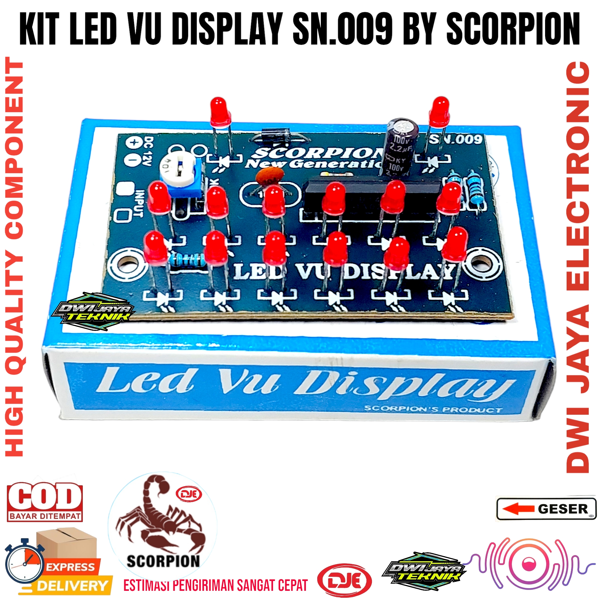 LED Power Amplifier VU DISPLAY SCORPION | Lazada Indonesia