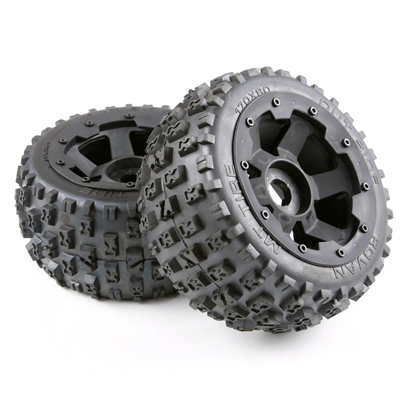 Tyres and Wheel Hub Set for 1/5 Hpi Km Baja 5B Rc Car Parts - JJD MALL ...