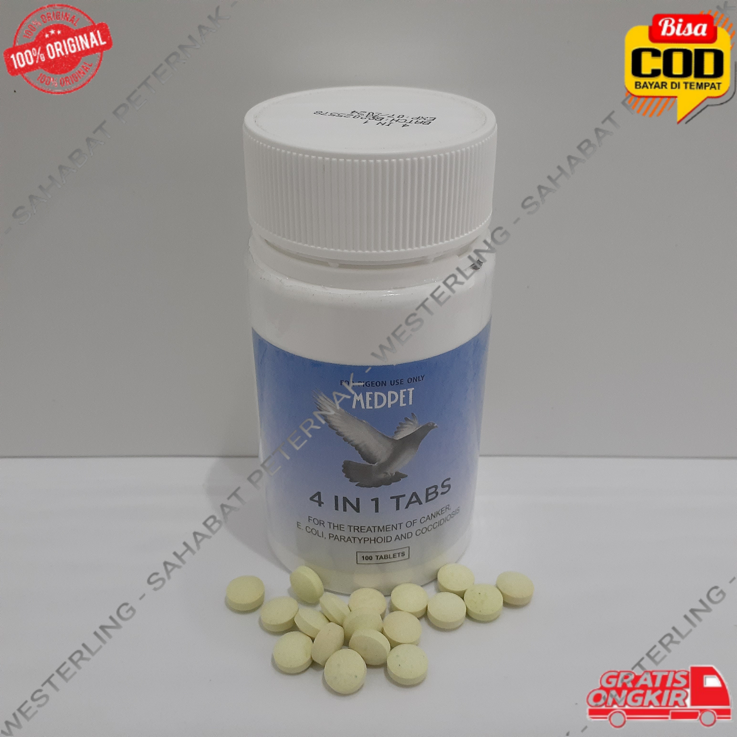 MEDPET 4 IN 1 ORIGINAL OBAT MERPATI JUAL PER BUTIR | Lazada Indonesia