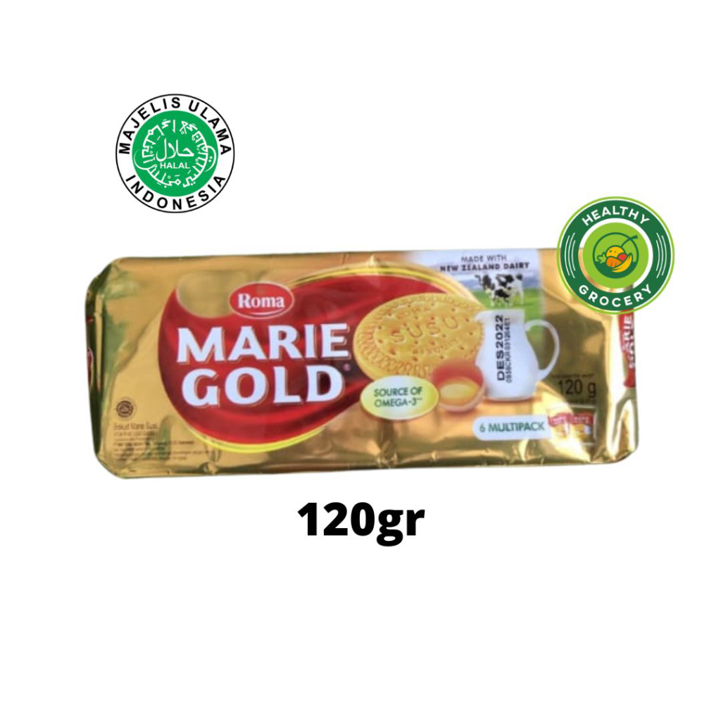 Roma Marie Gold 120gr Isi 6 Bungkus / Biskuit Marie Susu | Lazada Indonesia