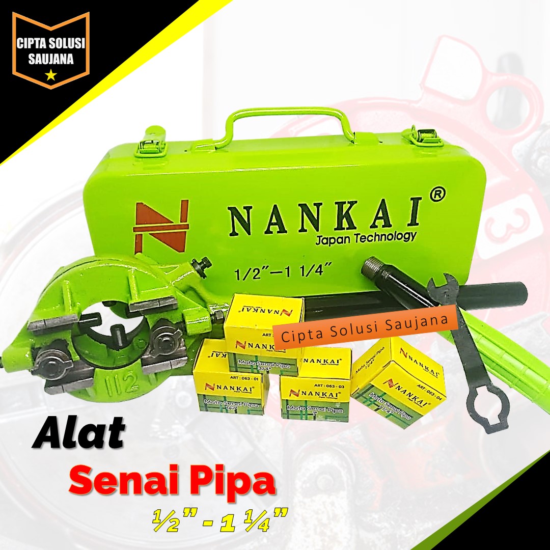 Alat Senai Pipa Drat Luar Manual 12 1 14 Nankai Alat Snei Pembuat Ulir Pipa Gas Pipa Air