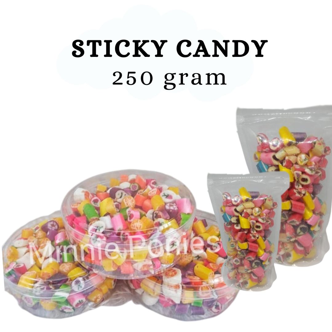 Permen Sticky Candy Mix 250gr Permen Sticky Candy Kiloan Permen Sticky ...