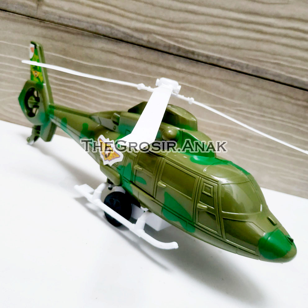Blink Combat Helicopter Tarik Mainan Helikopter Tentara Army Militer ...