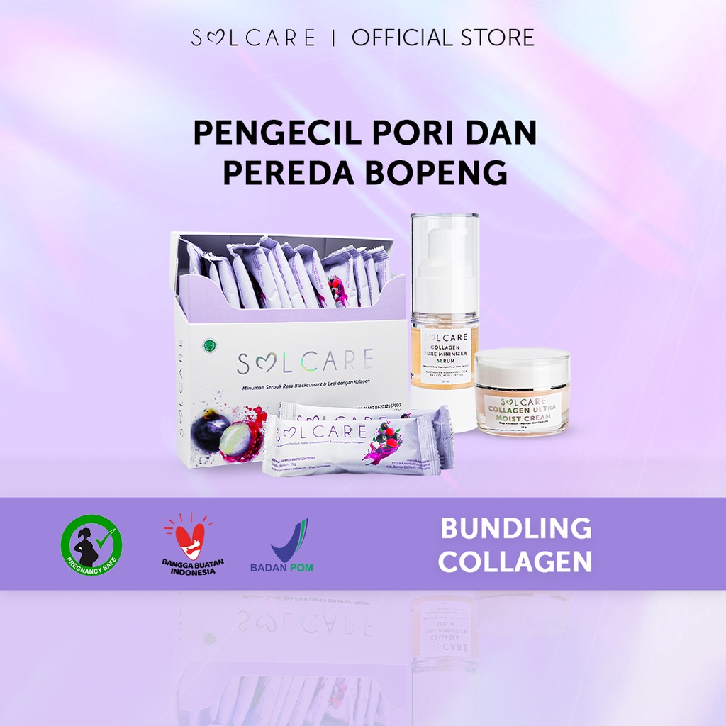 Solcare Bundling Collagen Serum + Cream + Drink | Lazada Indonesia