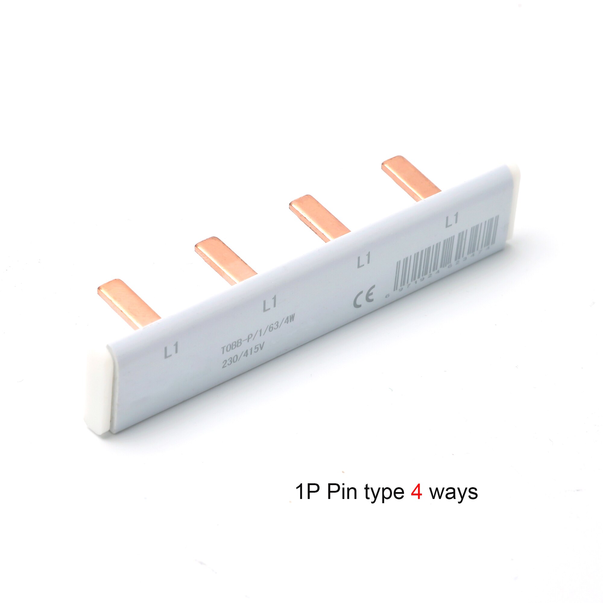 1 Pole 4 ways 6 ways 8 ways Pin Type Copper Busbar for Distribution Box ...