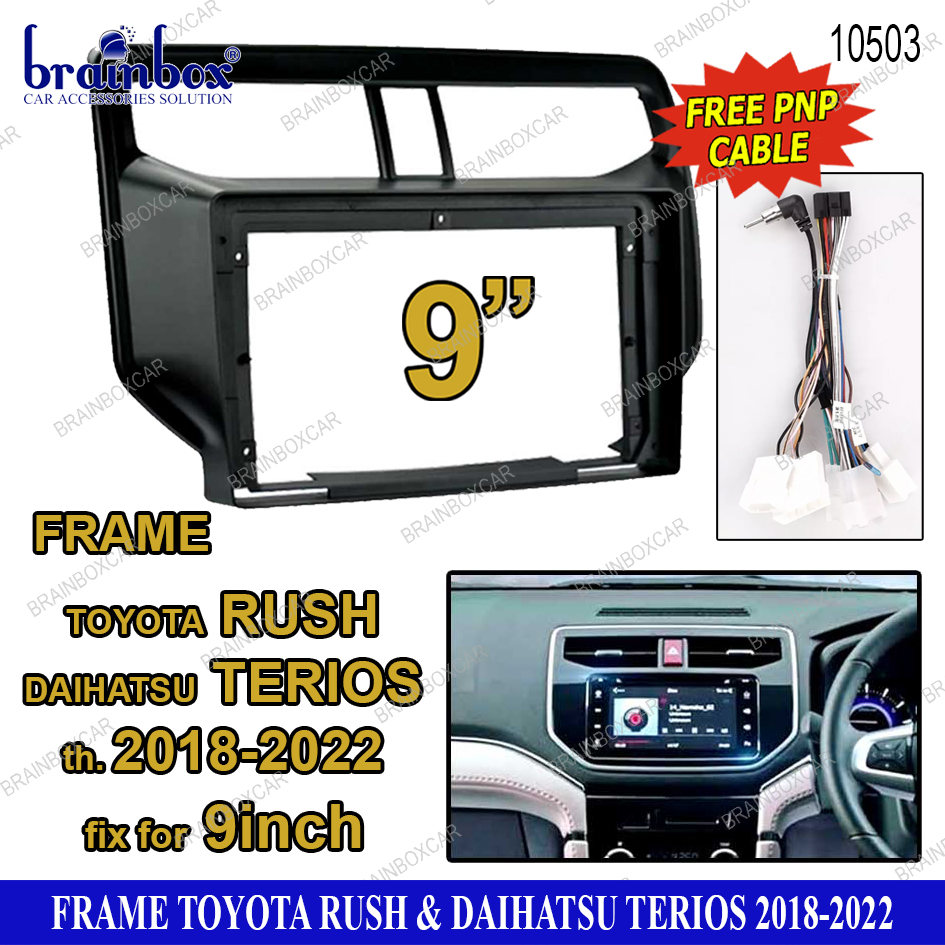 Frame Head Unit Rush Terios 9 Inch Bingkai Panel Toyota Rush Daihatsu ...