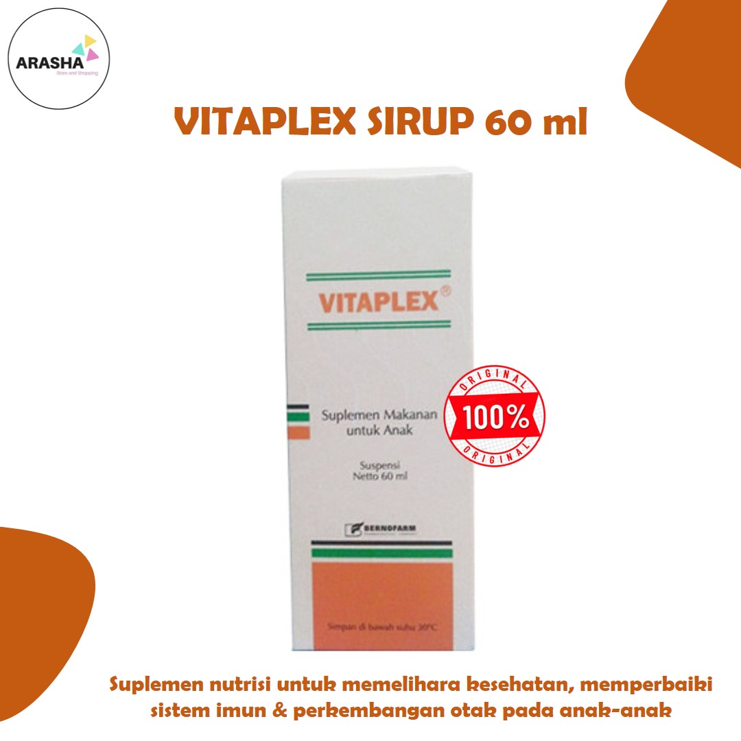 VITAPLEX SIRUP 60 ML Suplemen Sistem Imun/Perkembangan Otak Anak ...