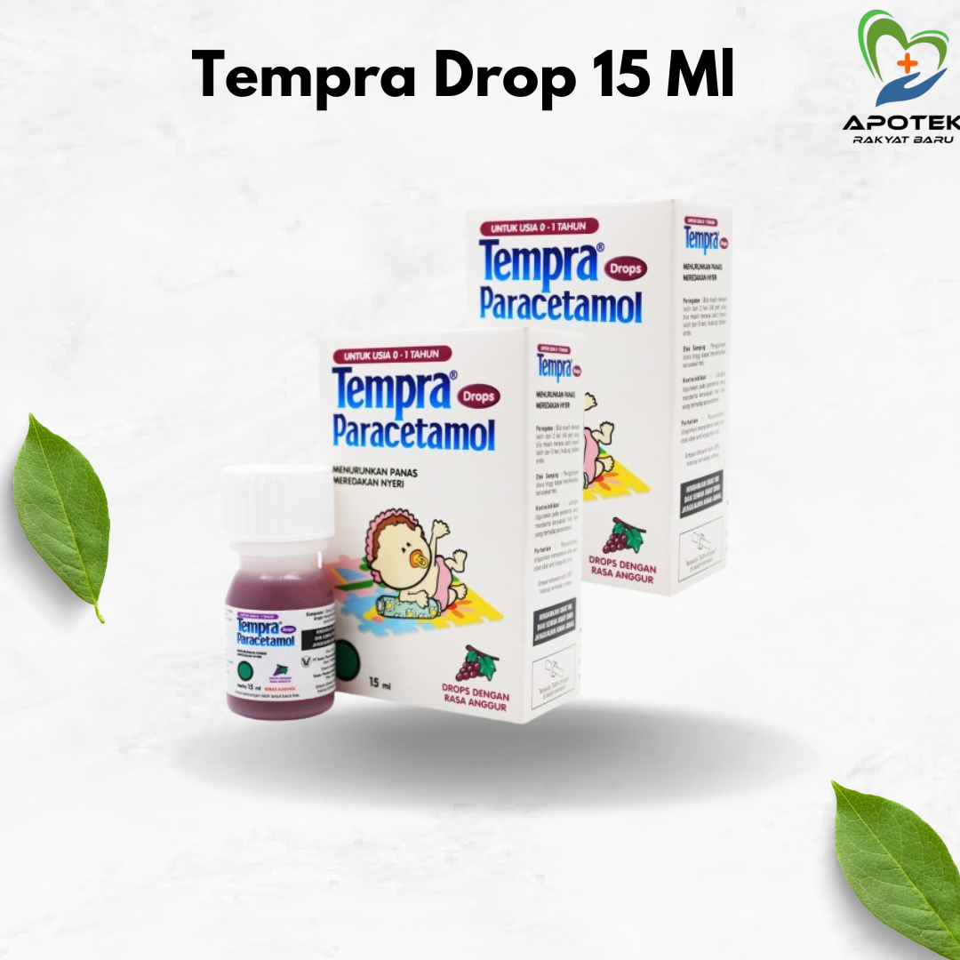 Tempra Drop Rasa Anggur 15 Ml Obat Penurun Demam Anak | Lazada Indonesia