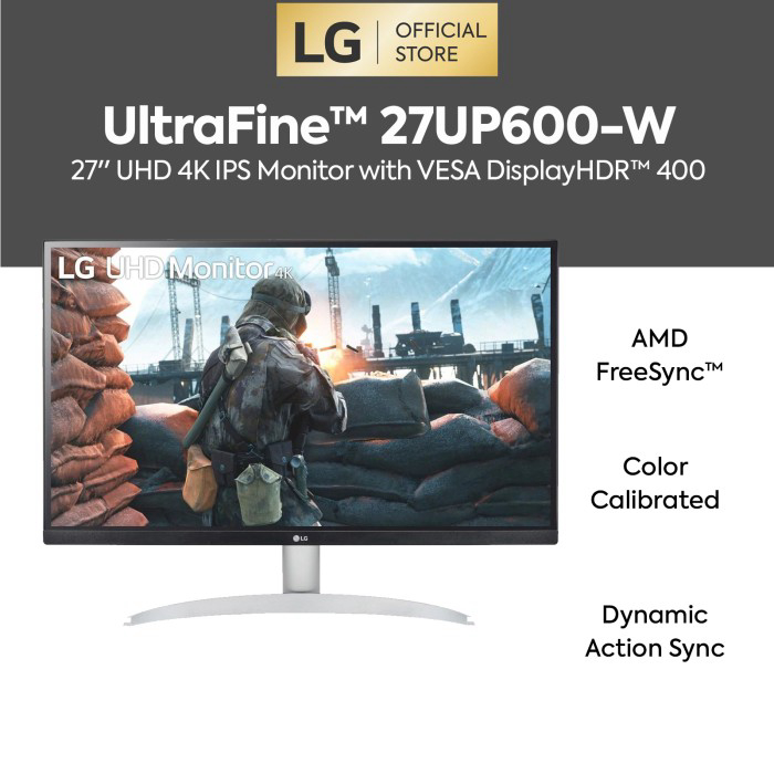 LG UltraFine™ 27UP600-W 27" UHD 4K IPS with VESA DisplayHDR™ 400 | Lazada Indonesia