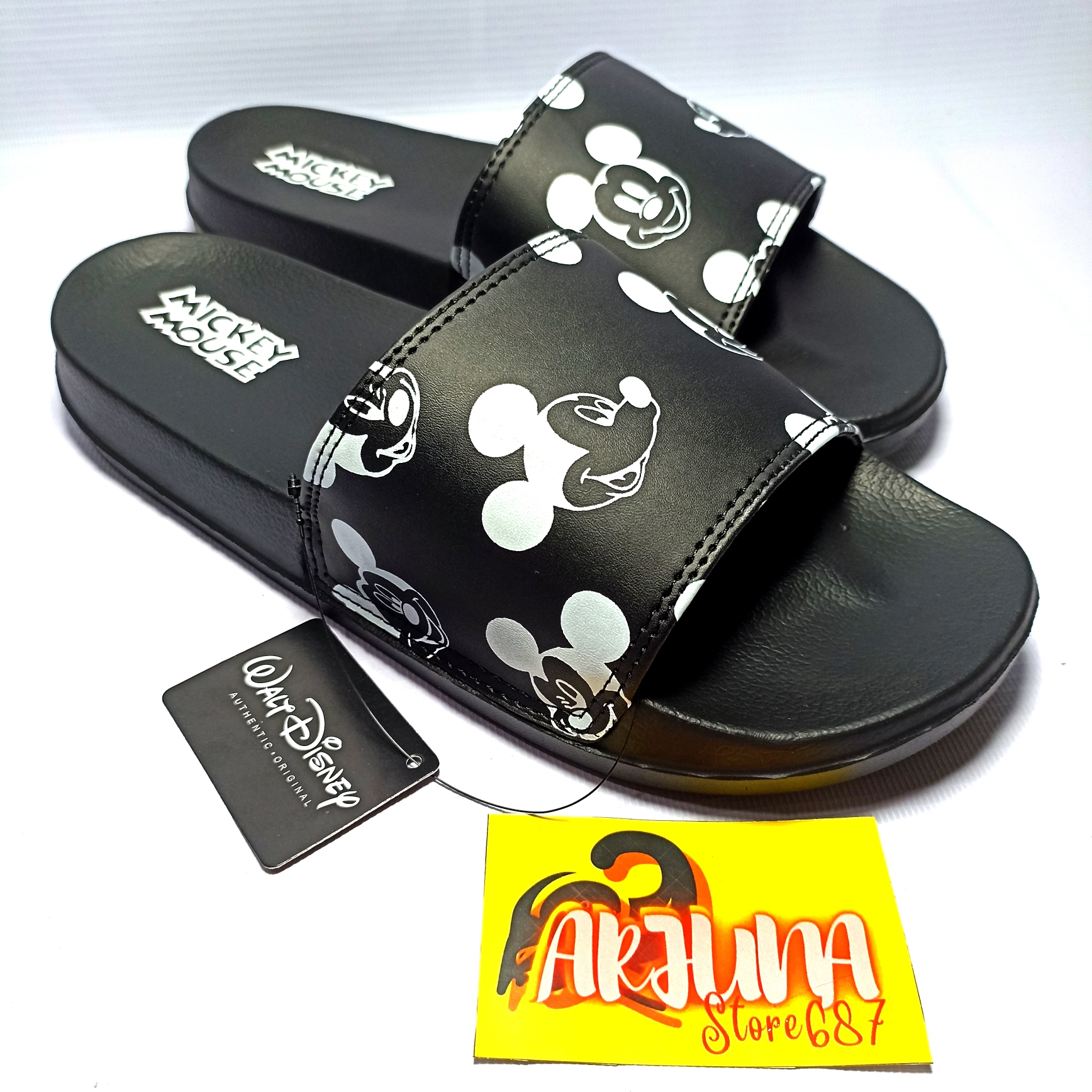 Sandal Selop Motif Mickey Mouse Smile Black / Sandal Flip Flop Free ... Sandal Selop Motif Mickey Mouse Smile Black / Sandal Flip Flop Free ...
