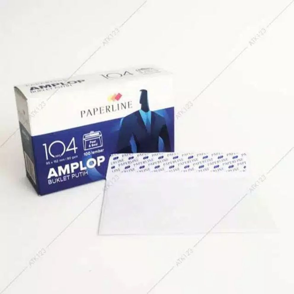 Amplop Putih Kecil Paperline 104 pps / 80 gsm/100 lbr | Lazada Indonesia