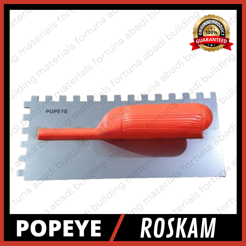 Roskam Besi Kotak Model Gerigi Merk Popeye Alat Perata Acian Tembok ...