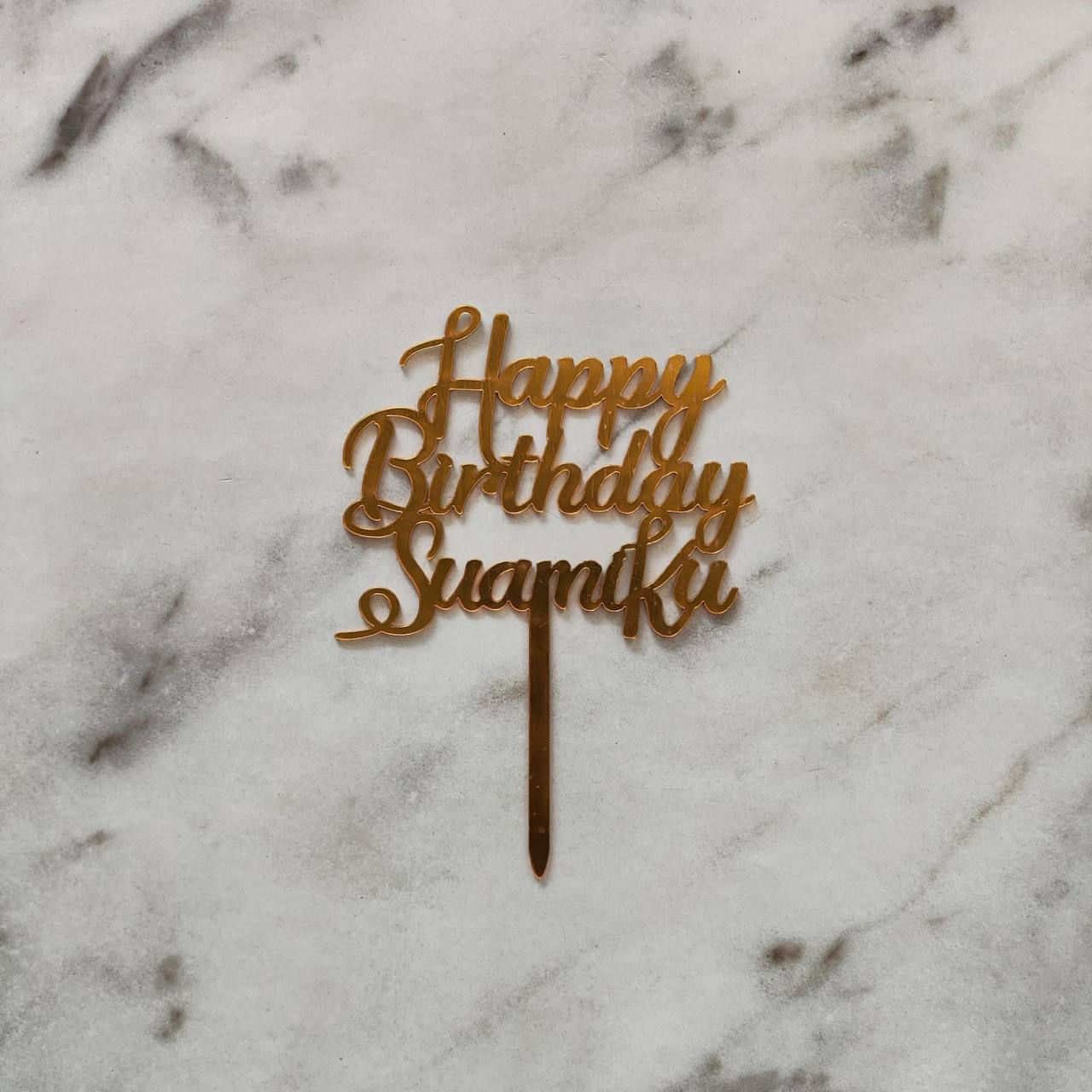Topper Kaca HAPPY BIRTHDAY SUAMIKU ISTRIKU SAYANG / Topper Happy ...