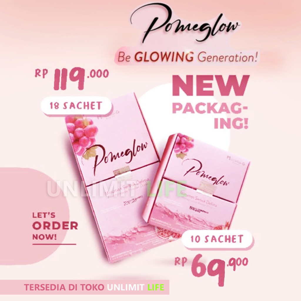 POMEGLOW BEAUTY DRINK MISCELLA MINUMAN SERBUK COLLAGEN | Lazada Indonesia