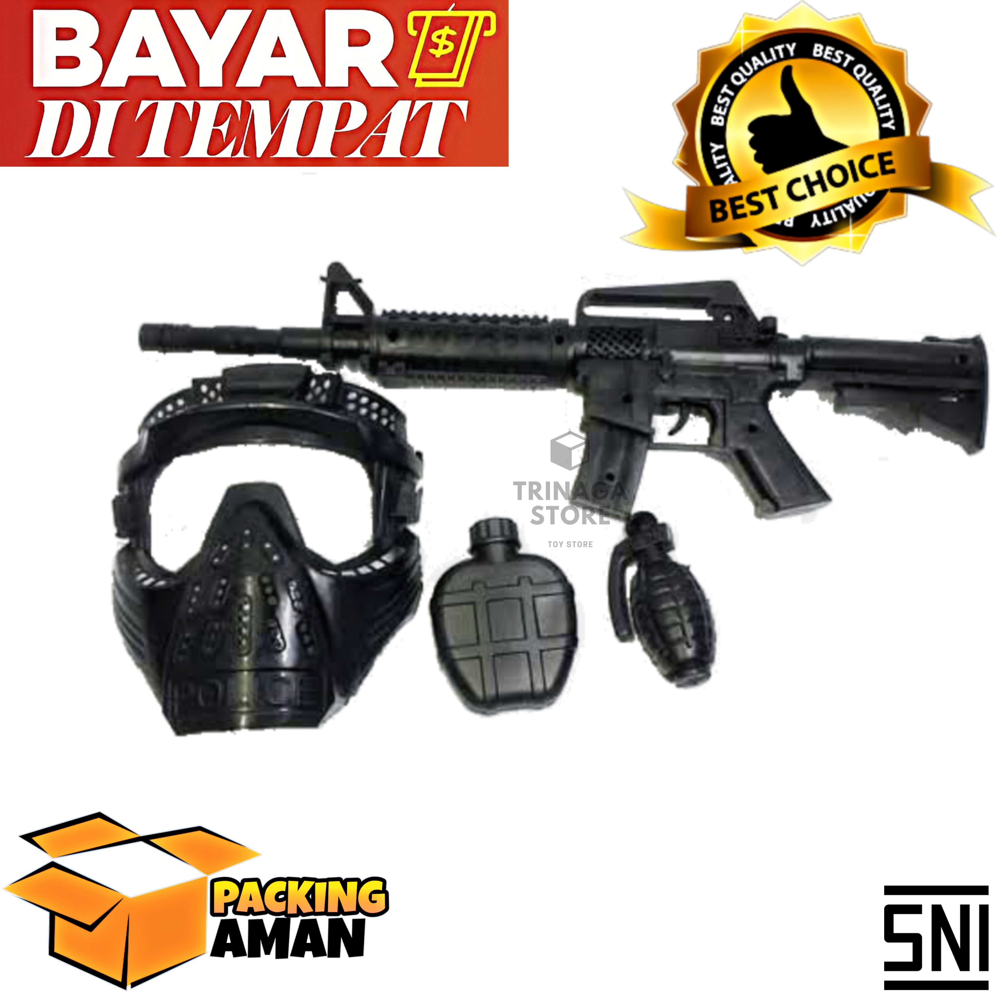 ( BISA COD ) PROMO MAINAN ANAK PISTOL GUNMAN BISA BUNYI ADA TOPENG DAN ...