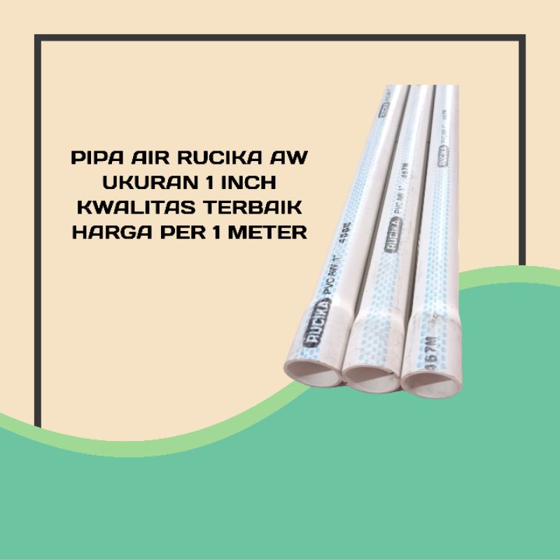 RUCIKA PIPA PVC AW 1" PIPA PARALON PRALON 1 INCH / PIPA AIR RUCIKA ...