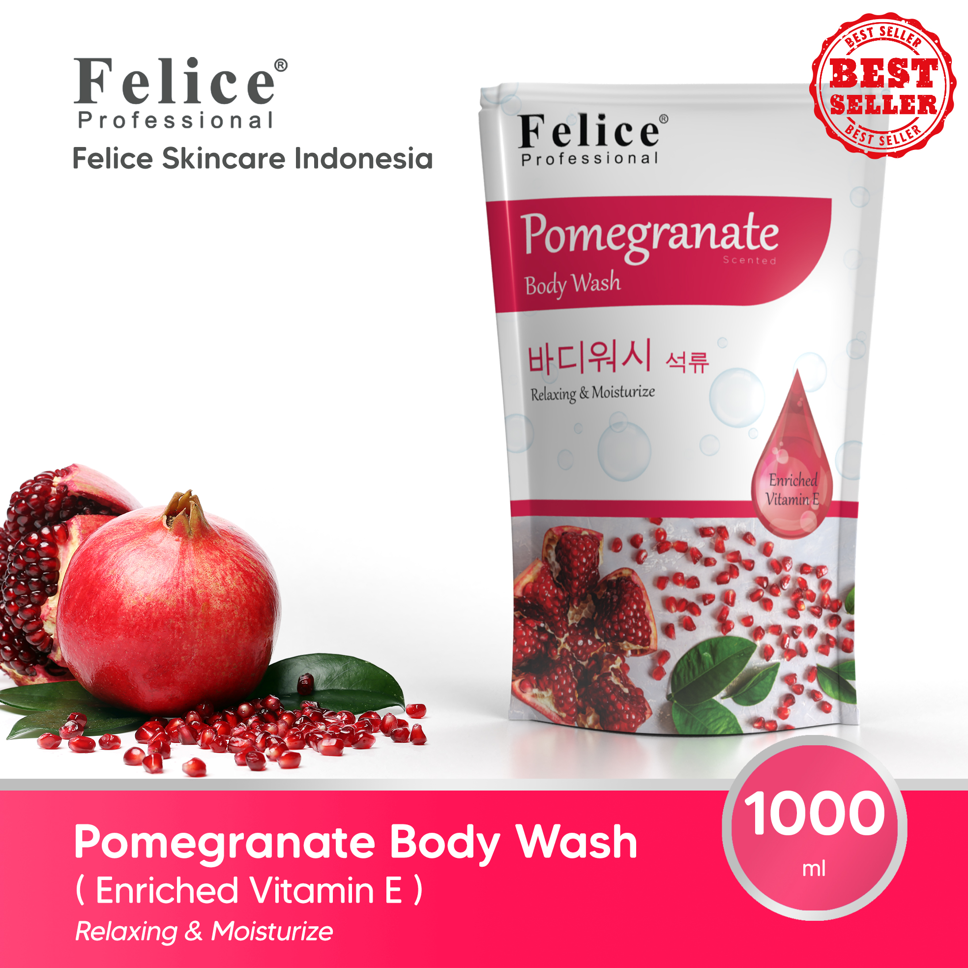 Felice Skincare Bodywash 1000ml | Lazada Indonesia