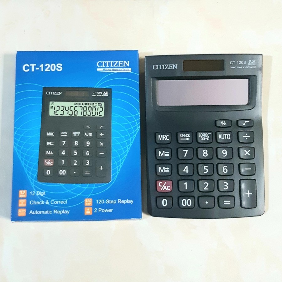 Kalkulator Citizen CT 120S 12 Digit / Calculator / Alat Hitung | Lazada ...