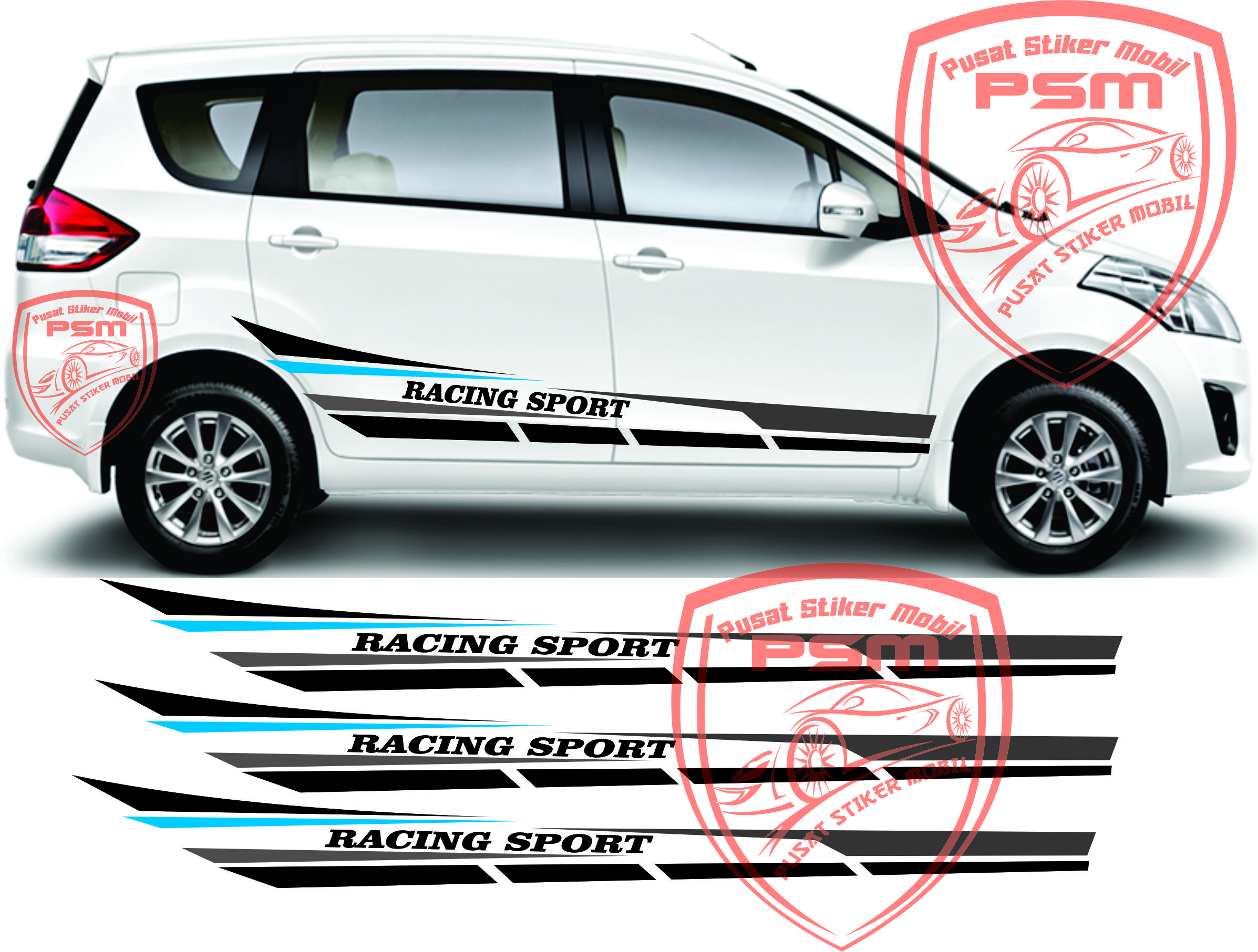 NEW PROMO STIKER MOBIL ERTIGA STICKER CUTTING SUZUKI ALL NEW ERTIGA ...