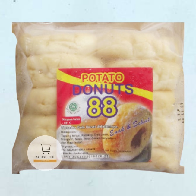 Donat Kentang 88 Potato Donut Gula (isi 10) / Coklat(isi 8) | Lazada ...