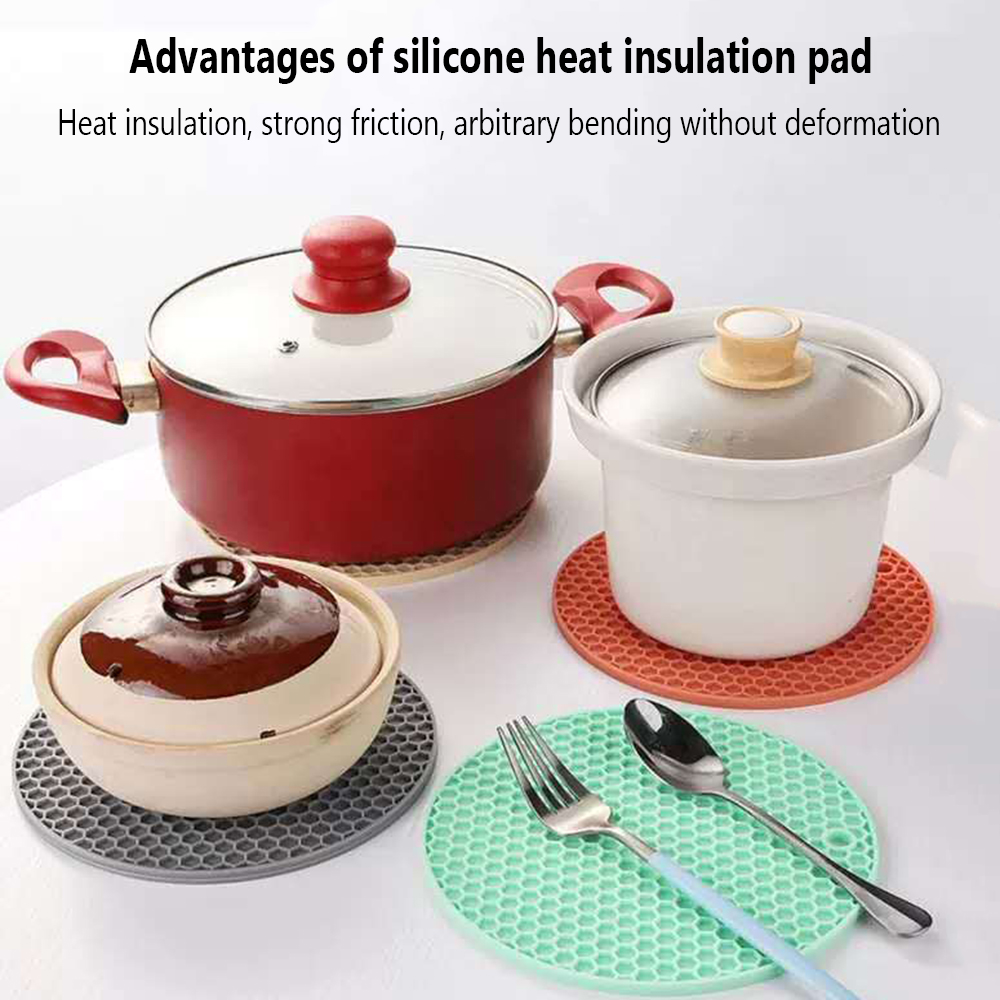 78YUANFF 2pcs Kitchen Accessories Silicone Round Pot Holder Cup ...