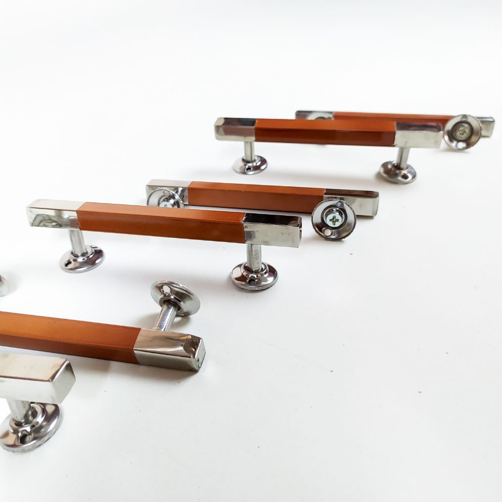 paket 6 biji handle lemari kotak 14 cm kayu handle laci tarikan lemari ...