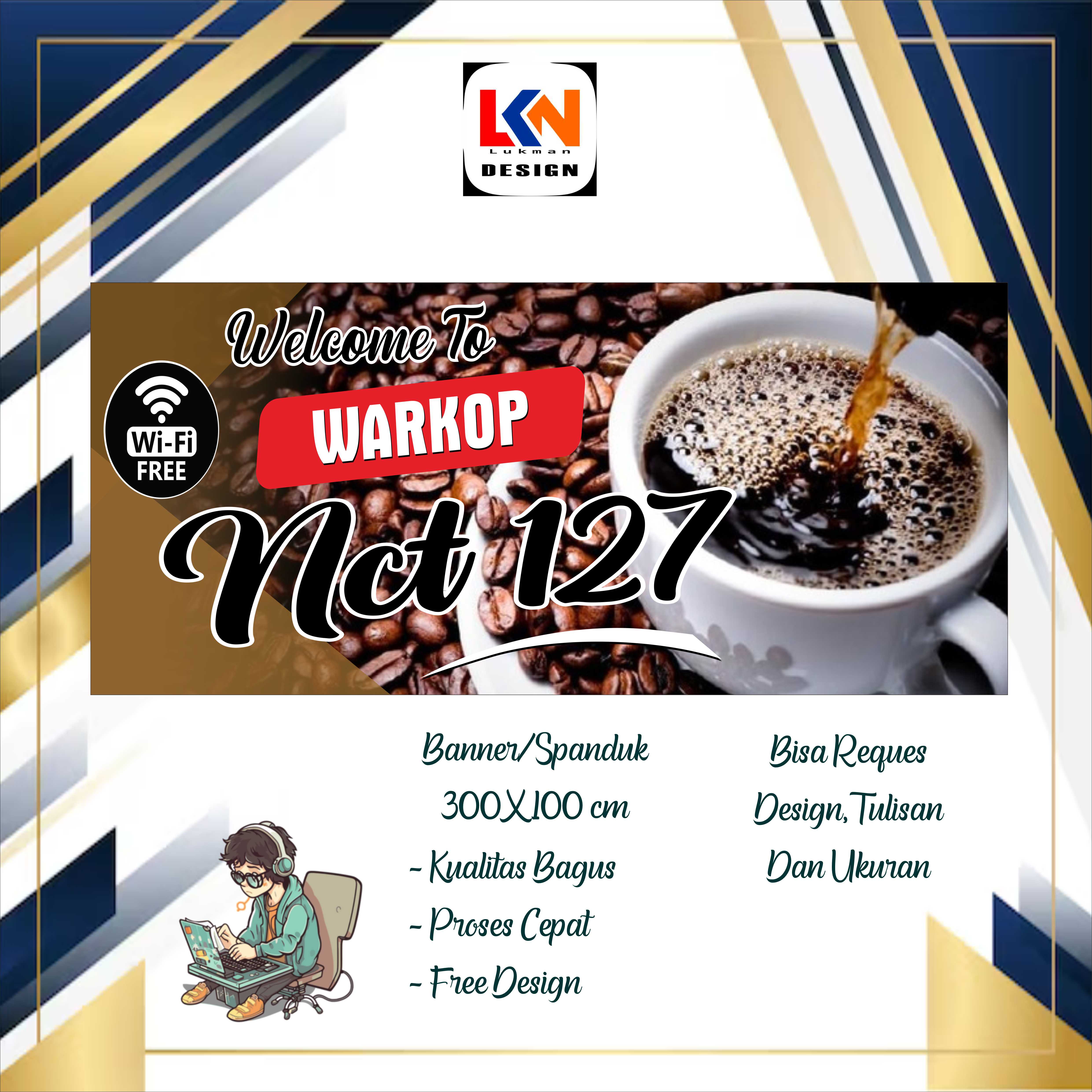 spanduk banner WARKOP reques design | Lazada Indonesia