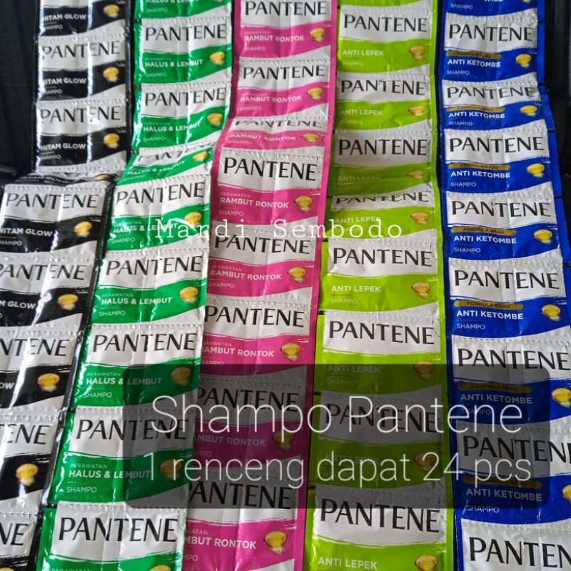 SAMPO & KONDISIONER PANTENE SACHET 1 RENCENG ISI 12 SACHET | Lazada ...