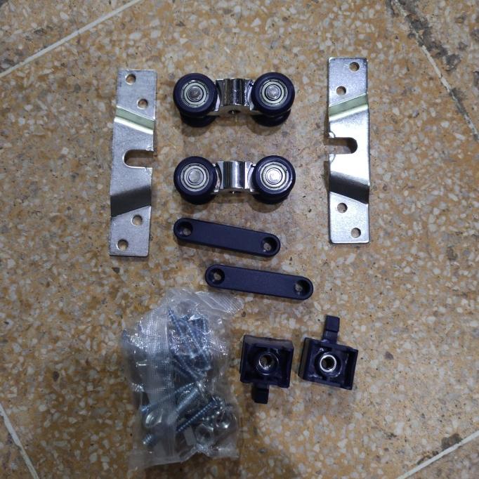 RODA REL PINTU GESER / RODA REL PINTU SLIDING / RODA PINTU GESET SET | Lazada Indonesia