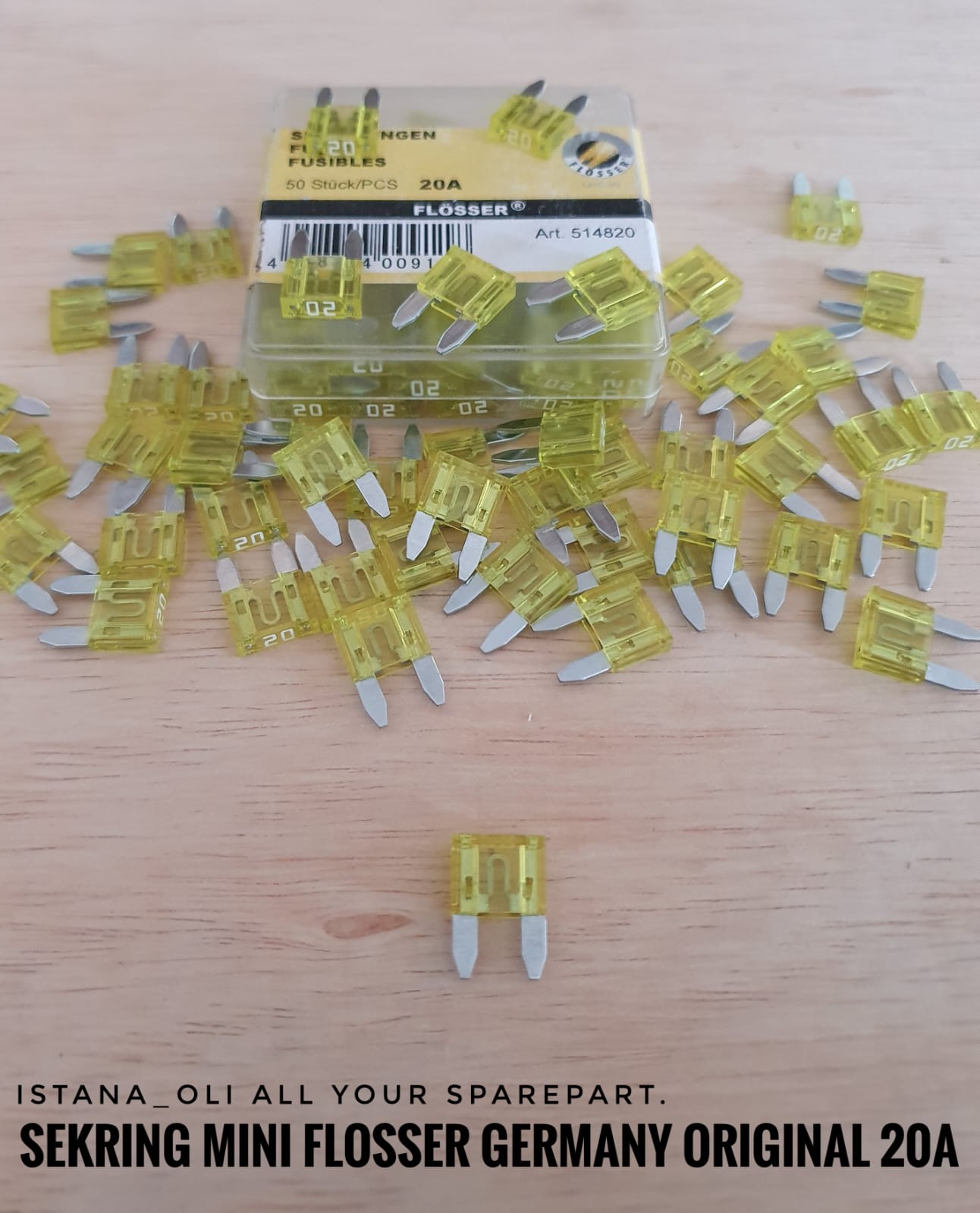 Sekring Fuse Mini 20 A Ampere Flosser Floser Germany Original Ori Asli ...