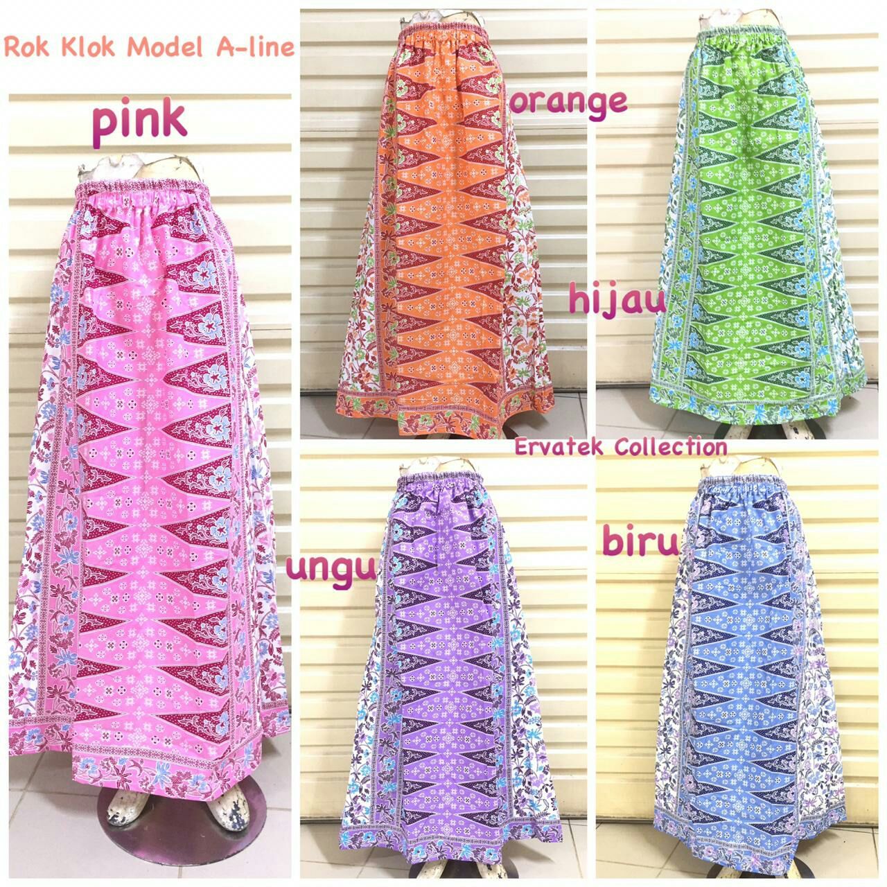 Rok Klok Tumpal RK02 Motif Pucuk Rebung Betawi / Bawahan Rok Batik ...