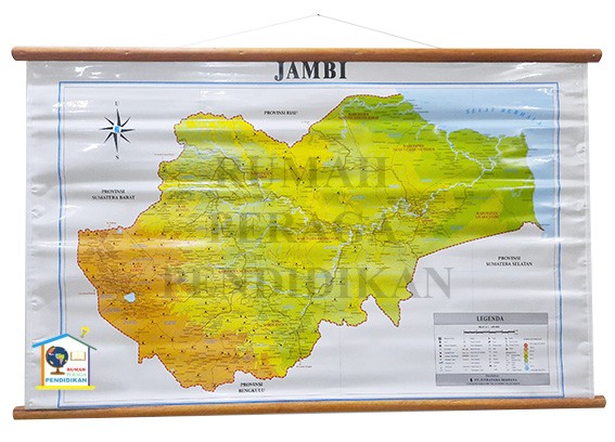 Peta Provinsi Jambi (Bingkai) | Lazada Indonesia