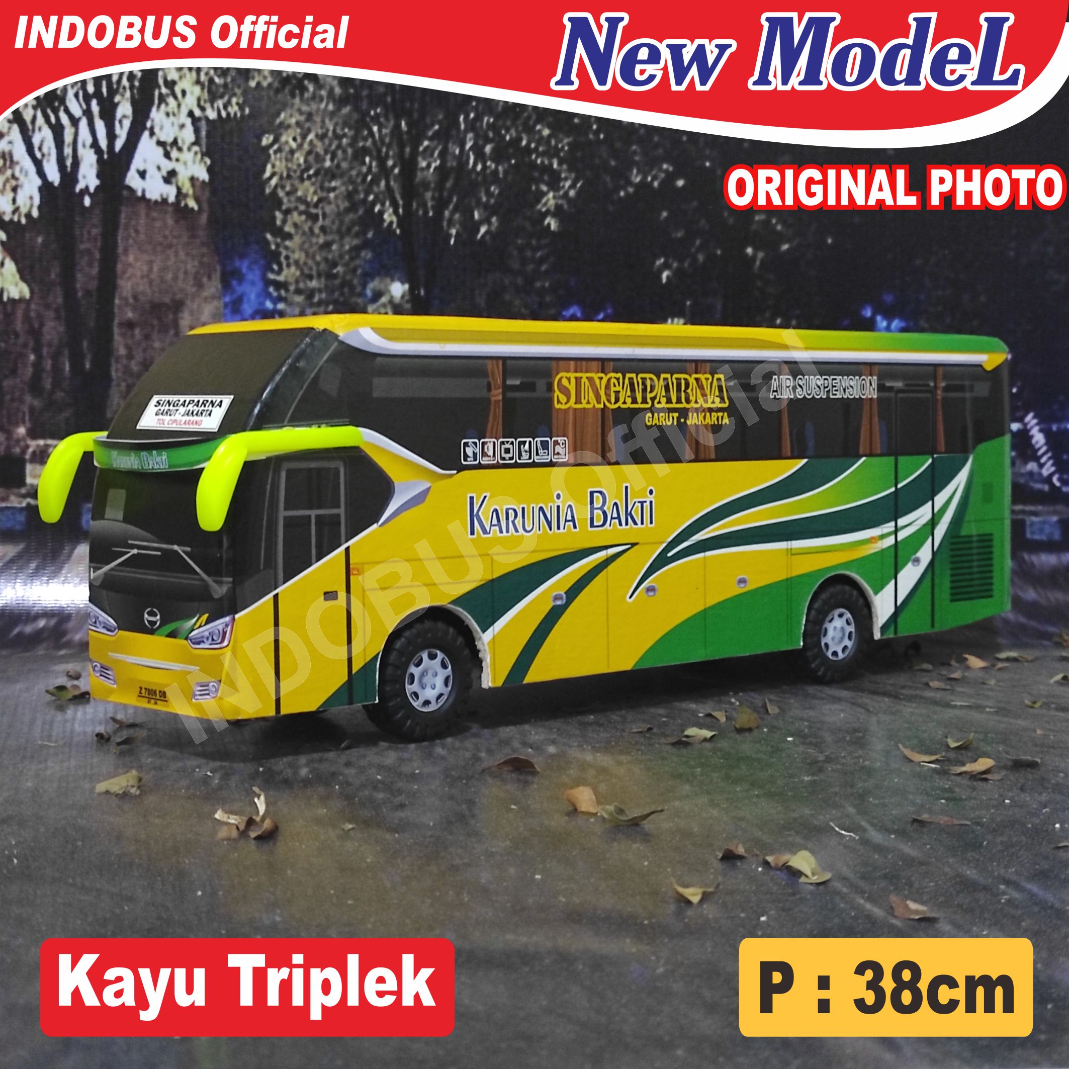 Indobus Miniatur Bus Bis Karunia Bakti SR2 | Lazada Indonesia