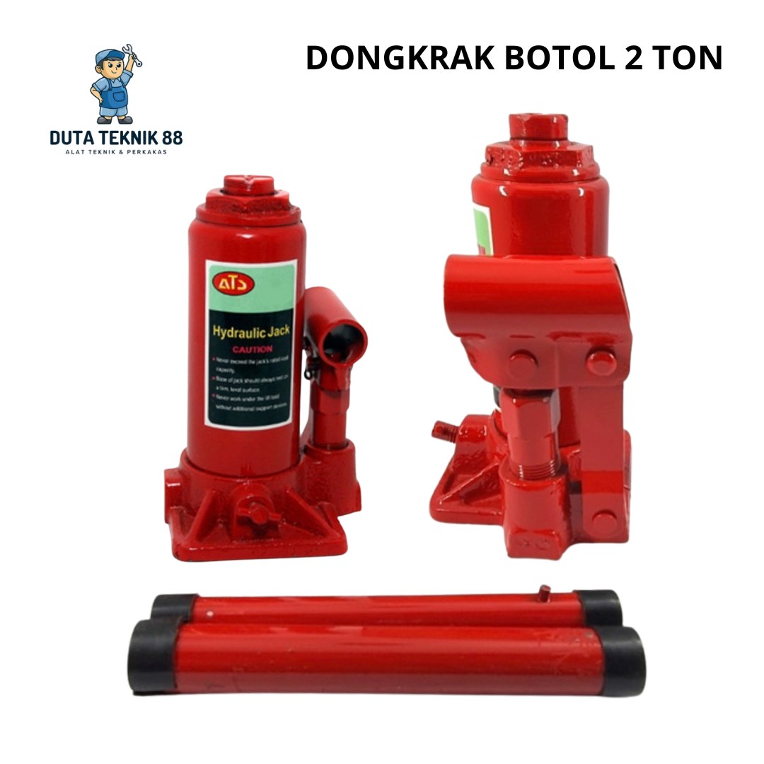 DONGKRAK MOBIL 2 TON DONGKRAK BOTOL ATS / HYDRAULIC JACK 2 TON | Lazada ...