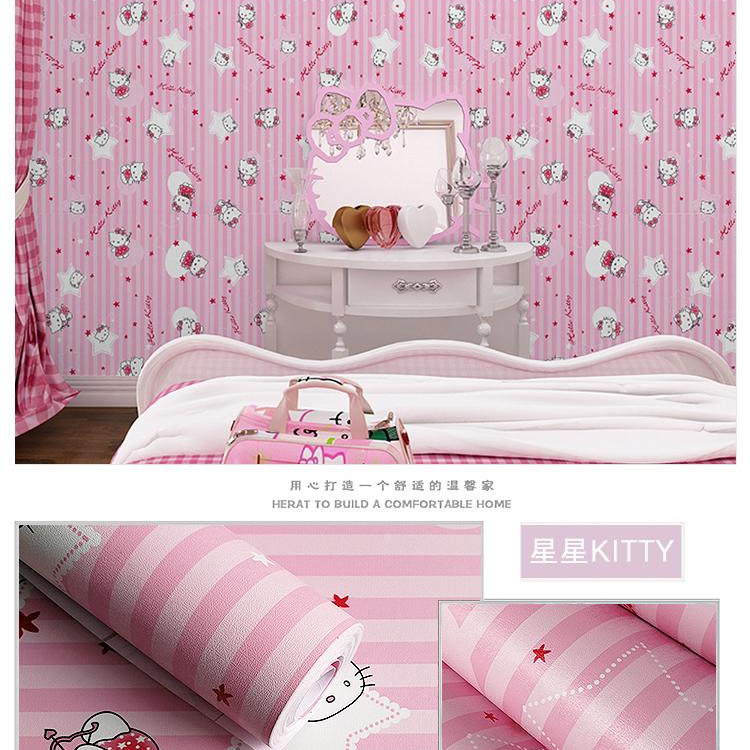 Wallpaper Sticker Dinding Hello Kitty Garis | Lazada Indonesia