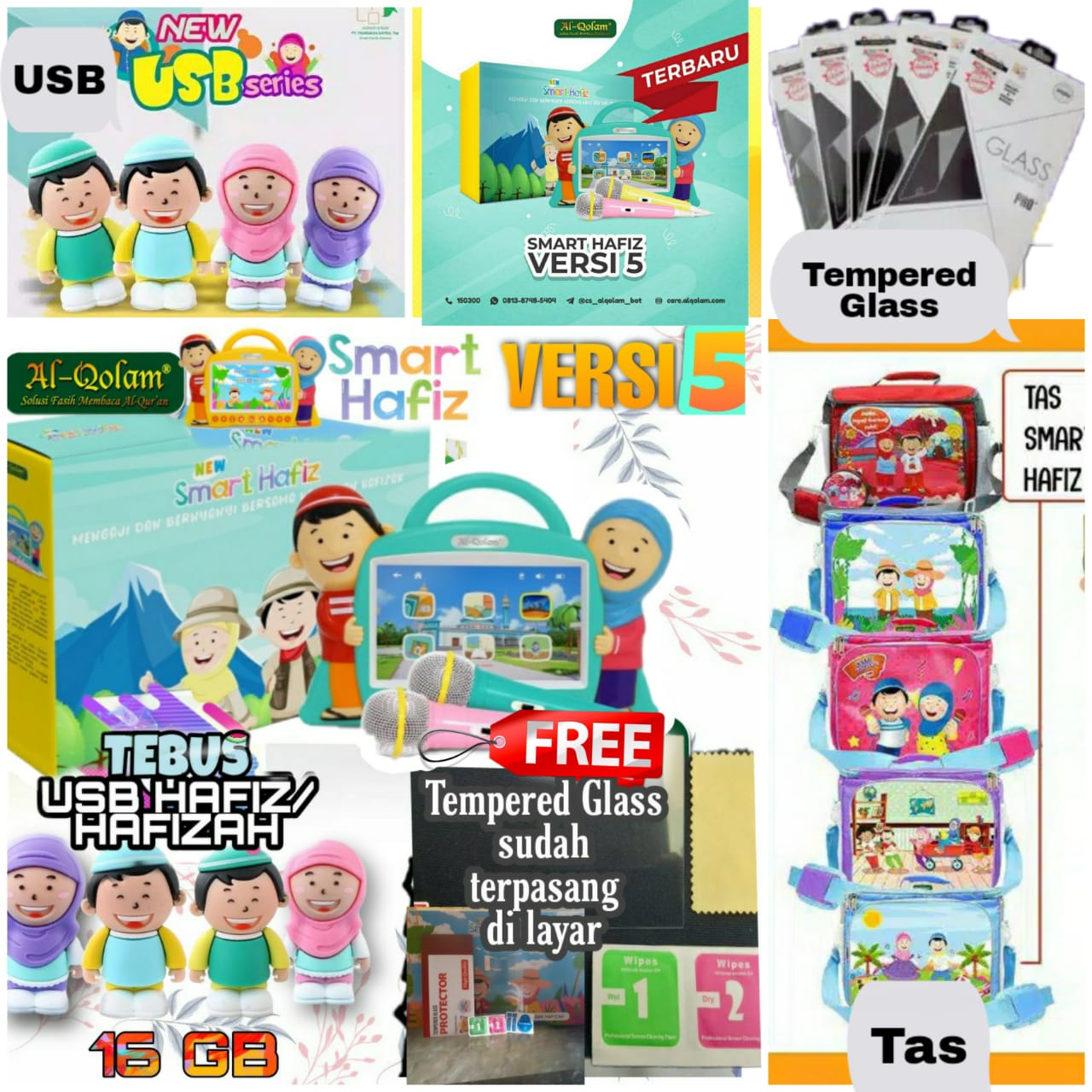 Paket Lengkap Smart Hafiz Versi 5,USB Hafidz/Hafizah V5,TAS (Bonus ...