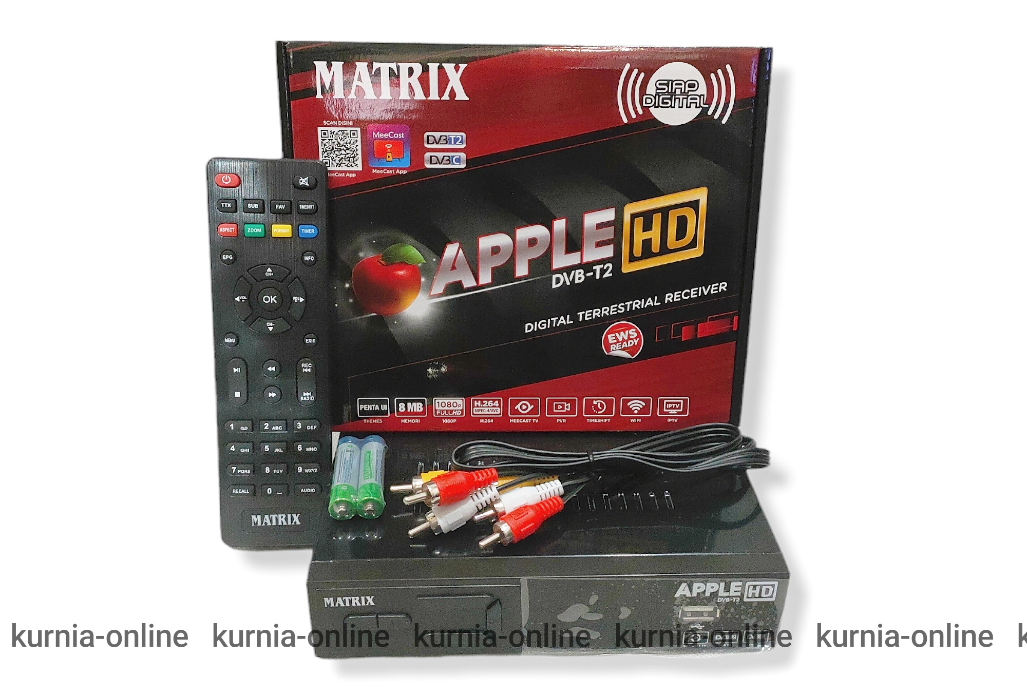 SET TOP BOX STB DVB-T2 MATRIX GARUDA MATRIX APPLE HD YOUTUBE MECCAST ...