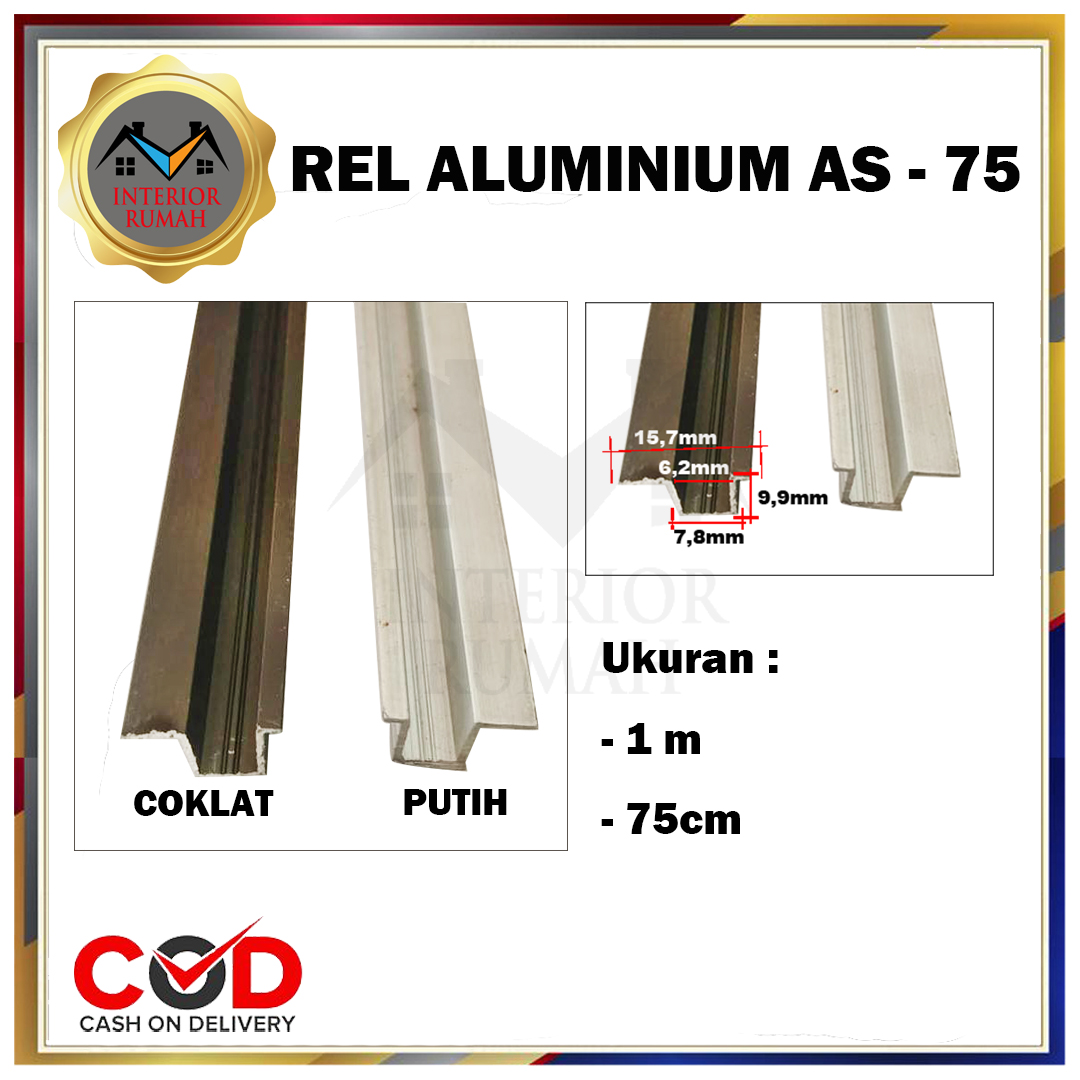 Rel AS 75 Rel Tanam AS 75 Pintu Lemari Geser Sliding Geser Rel SD 385 ...